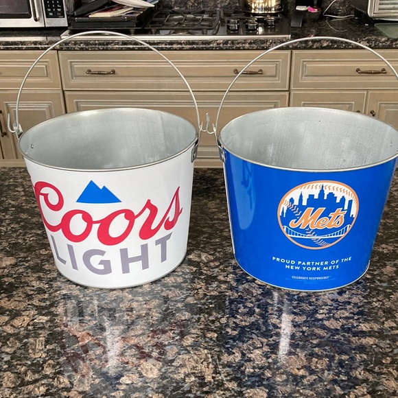 bud light | Dining | Coors Light Mets Open Beer Bucket W Handle New ...